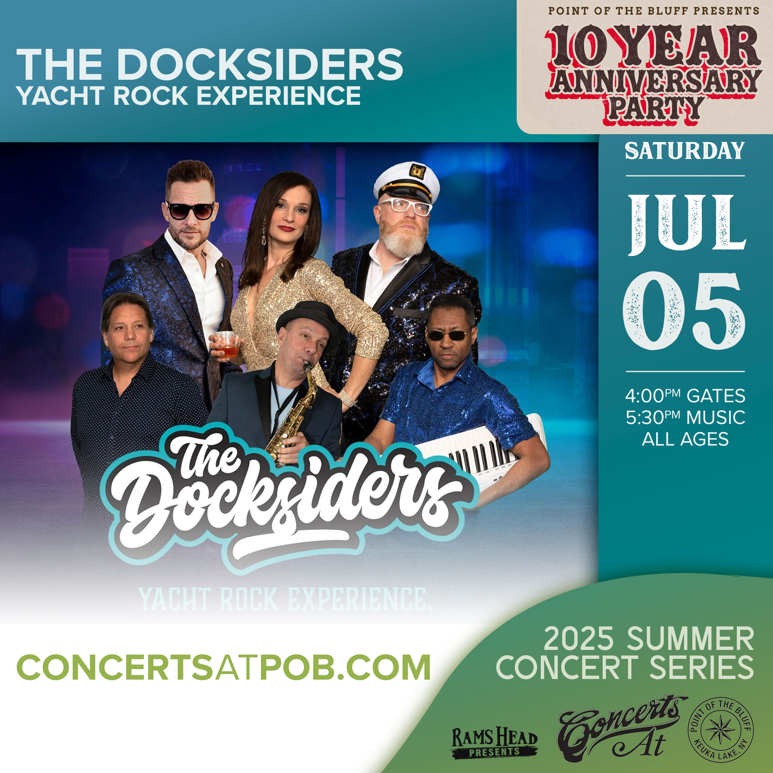 The Docksiders - Buy Tickets - July 5 - Hammondsport, NY