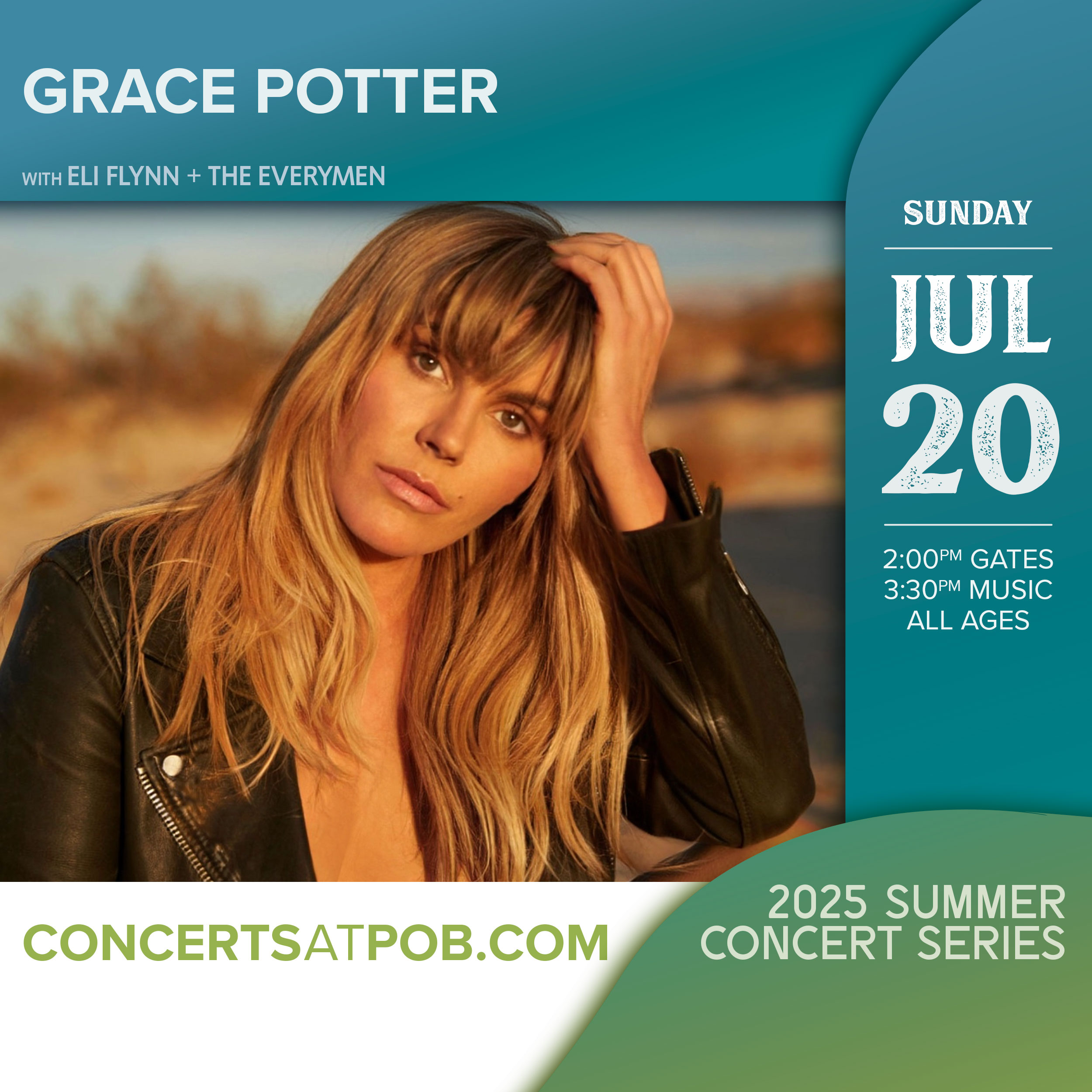 Grace Potter - Buy Tickets - July 20 - Hammondsport, NY